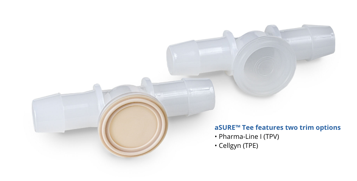 aSURE Instrument Tee - with Built-In Diaphragm | SaniSure